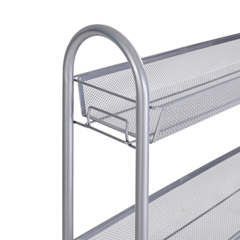 Winado 4 Tier Gap Kitchen Wire Shelf Organizer Metal Rolling Storage ...