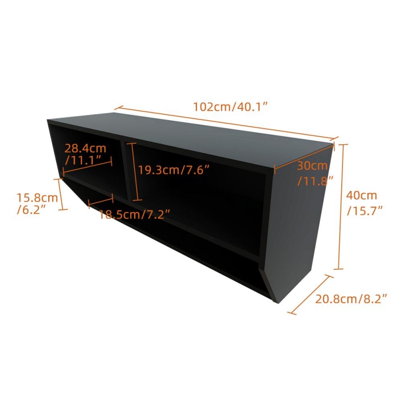Winado 40 Inch Wall Mounted TV Stand,Floating TV Console Table,Storage ...