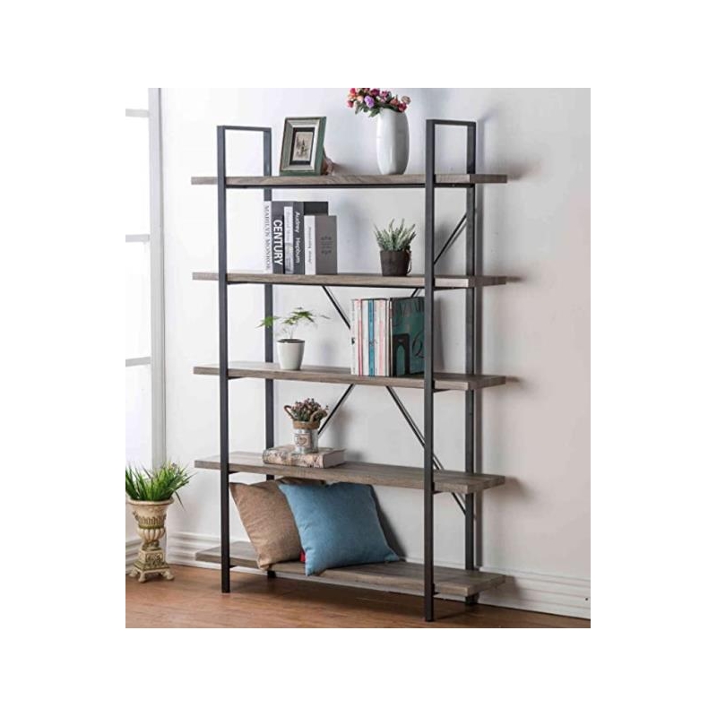 Winado 5-Tier Multifunctional Bookshelf and Bookcase Display Storage ...