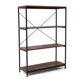 Winado 4 Tier Display Bookshelf,Book Storage Rack for Wide Home Office ...