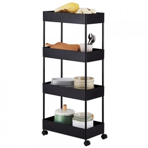 Winado 4-Tier Rolling Storage Cart with Wheels,Heavy Duty Slide Out ...